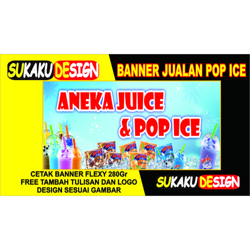 Jual SPANDUK / BANNER USAHA POP ICE - 2X1 - Jakarta Selatan ...