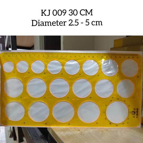 Jual penggaris mal lingkaran accurate cokai tipe kj 009 30 cm - Kota ...