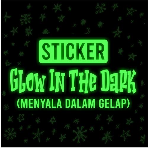 Jual Sticker Glow In The Dark Custom Satuan - Bisa Menyala Dalam GELAP ...