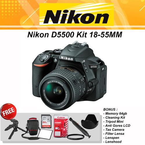 Promo Nikon D5500 Kit AF-P 18-55MM VR DSLR Camera Original Paket Bonus ...