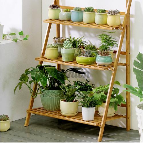 Jual Rak Display Bunga/Tanaman Lipat Dengan Bahan Kayu Bambu - Jakarta ...