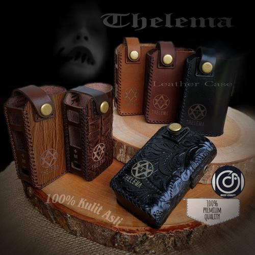 Jual Leather Case Thelema Free Lanyard / Case holder thelema lanyard ...