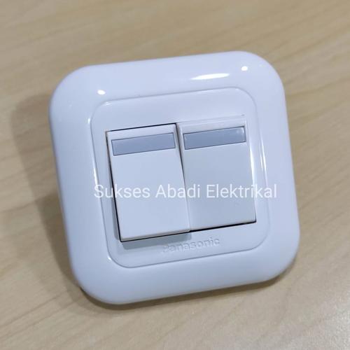 Jual SAKLAR SERI / DOUBLE HOTEL 2 ARAH TANGGA PANASONIC WIDE SERIES ...
