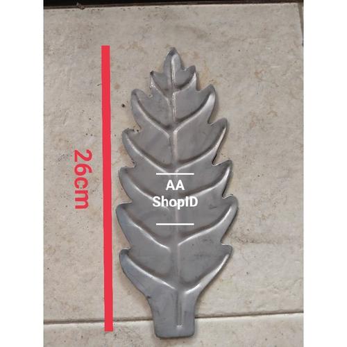 Jual ornamen pagar besi aksesoris daun pace pelat besi ukuran 26cm ...