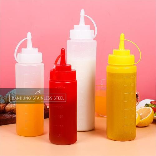 Jual Botol Saos Dengan garis Dispenser Saus Plastik Mayonaise Kecap ...