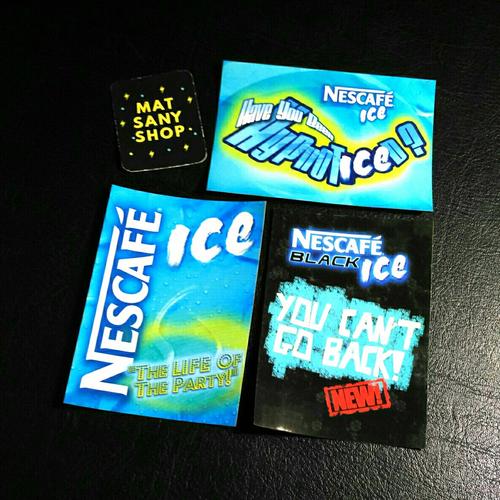 Jual [PAKET] Stiker Sticker Gambar Tempel Jadul Nescafe Ice Original ...