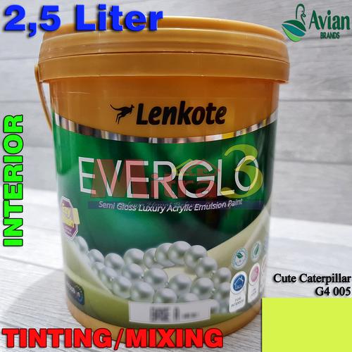 Jual Cat Tembok Lenkote EVERGLO 2,5L Cute Caterpillar (Hijau Bolu ...