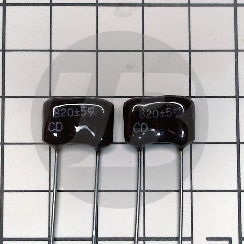 Jual Kapasitor Silver Mika 820pF 0.82nf Silver Mica Capacitor CD - 500V ...