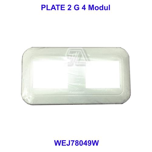 Promo Panasonic Frame Stop Kontak Wide Series WEJ78049W 2 Gang Besar ...