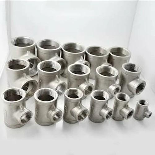 Jual Reducer Tee stainless SS304 uk drat : 2" x 1/2" (inch) - Jakarta ...