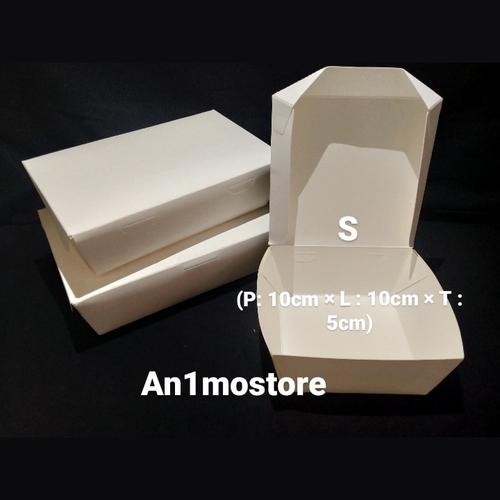 Jual Paper Lunch Box / Kotak Nasi Kertas S M L isi 100 - M - Kota Medan ...