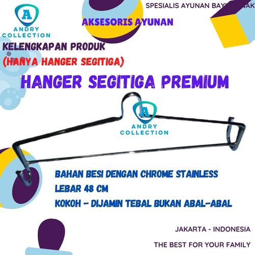Jual HANGER SEGITIGA PREMIUM Besi Chrome Stainless KOKOH LEBIH SAFETY ...