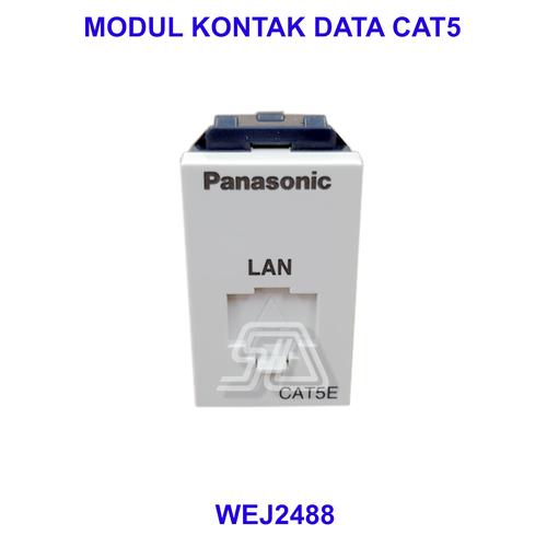 Promo Panasonic Modul Data Wide Series WEJ2488 RJ45 Cat5 Putih ...