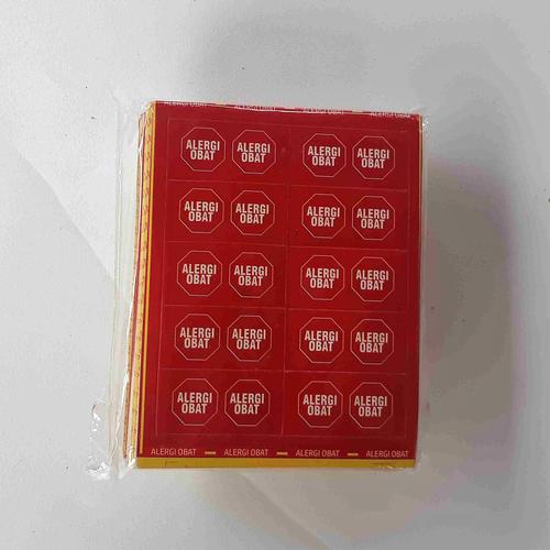 Jual Stiker Penanda Alergi Obat - Kab. Sleman - Syafana | Tokopedia