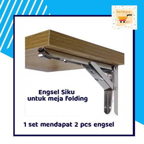 Jual Bracket Braket Engsel Siku Folding Meja Dinding Lipat Sikutan ...