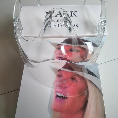 Jual masker bening acrylic transparan masker face shield bening ...
