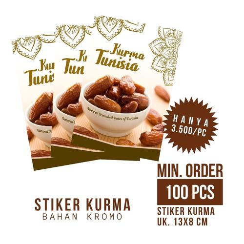Jual STIKER KURMA TUNISIA - STIKER LABEL KEMASAN KURMA - STIKER SEGEL ...