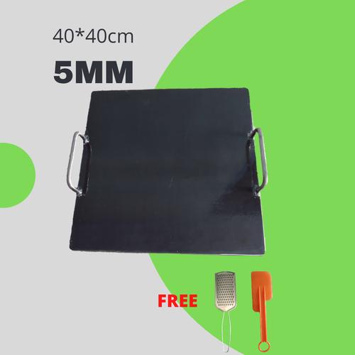 Jual wajan roti bakar kebab burger martabak wajan datar baja hitam ...