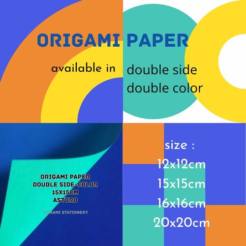 Jual Origami Paper Double Side 20x20cm Kertas Lipat Dua Sisi 25 Lbr ...