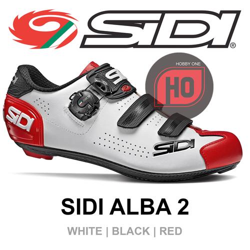 Promo Sidi ALBA 2 WHITE BLACK RED - Sepatu Cleat Road Bike - 40 - Kota ...