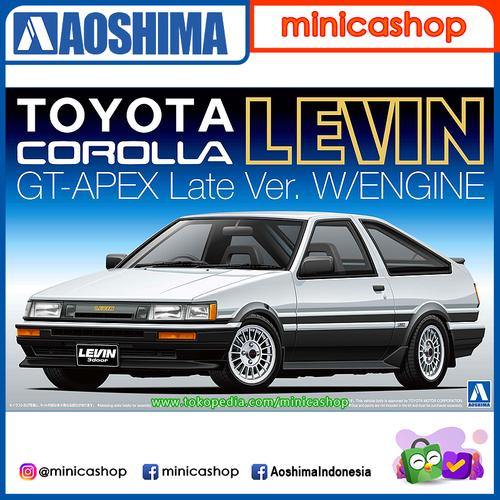 Jual AOSHIMA 1/24 TOYOTA COROLLA LEVIN AE86 GT-APEX + Engine 4A-G - Jakarta Pusat - minicashop ...