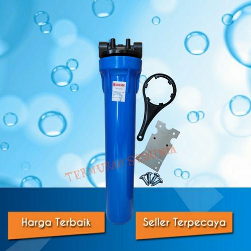 Jual Housing Filter Air Ukuran 20 inch Blue Solid - Drat 1 inch - Kota ...