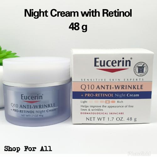 Jual EUCERIN Q10 Anti Wrinkle Pro Retinol Night Cream 48 g (Full Size ...
