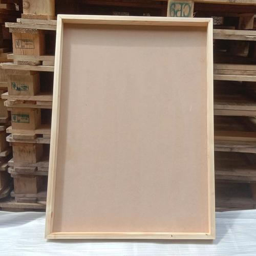 Jual Frame kayu jati belanda tanpa kaca / akrilik ukuran A2 40x60cm ...