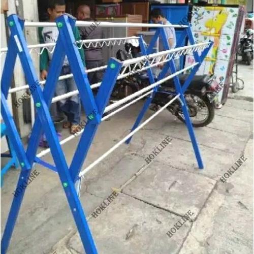 Jual JEMURAN BAJU ALUMINIUM JUMBO WARNA + HANGER - Merah, non bubble ...