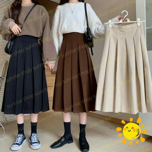 Jual ROK LIPIT KOREA ROK PANJANG KOREA STYLE PLEATED LONG SKIRT ...