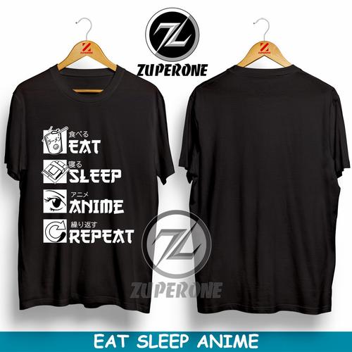 Jual KAOS ANIME EAT SLEEP / NARUTO ONEPIECE JUJUTSU NO KAISEN DRAGON ...