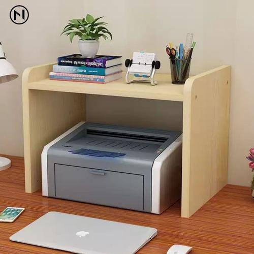 Promo Meja printer Rak printer Printer stand Dudukan printer kayu ...