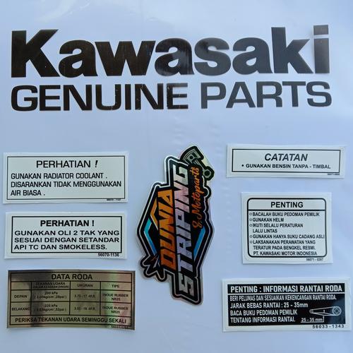 Jual Sticker Stiker Detail set rangka ninja R RR S SS full set - Kab ...