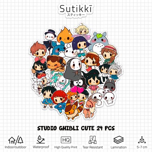 Jual Sticker Pack Studio Ghibli Kawai Chibi Cute Stiker Laptop Vinyl ...