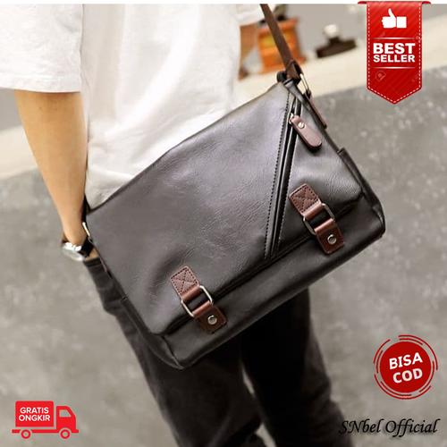 Jual Tas Selempang Slempang Sandang Samping Kulit Pria Cowok Original ...