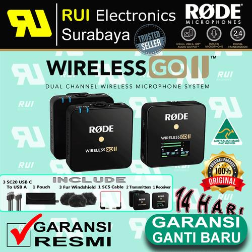 Jual RODE Wireless GO II 2 Channel Wireless Microphone System - WiGO II ...