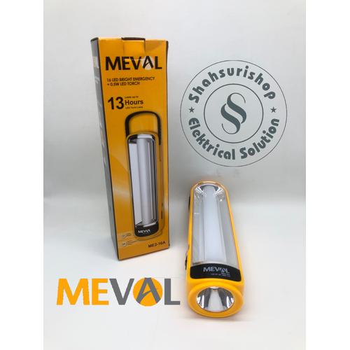 Jual LAMPU MEVAL EMERGENCY 16 LED BRIGHT + SENTER 0,5 WATT TORCH ME2 ...