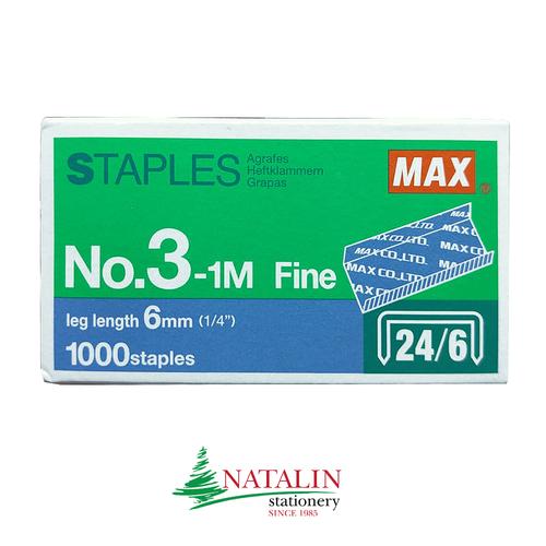 Jual Isi Staples MAX No. 3 - 1M (Besar) Refill Stapler HD-50 - Kota ...