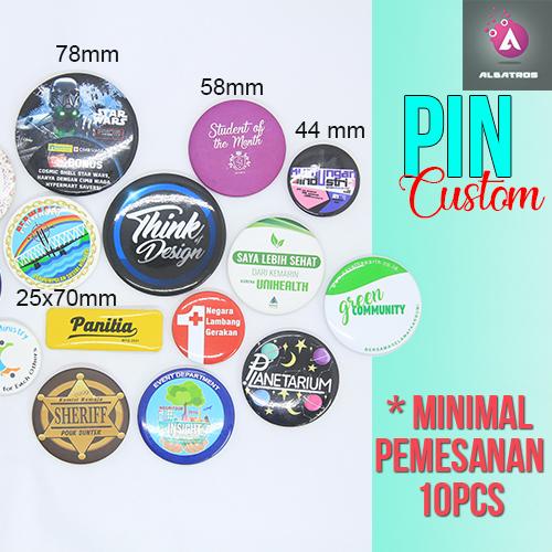 Jual Souvenir Pin Peniti Atau Pin Promosi Custom Desain ( Diameter 4.4 ...