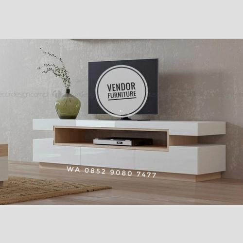 Jual Meja TV HPL Minimalis Industrial Meja Storage - Furniture Jepara ...