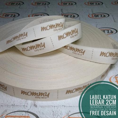 Jual cetak label baju, label katun, label jilbab, label pakaian, label ...