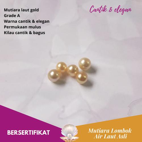 Jual BUTIRAN MUTIARA LOMBOK AIR LAUT ASLI GOLD GRADE A BERSERTIFIKAT ...