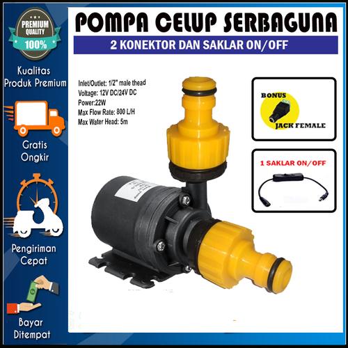 Jual POMPA DC SERBAGUNA UNTUK PENDORONG MESIN CUCI SHOWER DGN SAKLAR ON ...