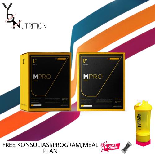 Jual FITLIFE M PRO MPRO 3.3 LBS MASS GAINER SUPLEMEN KESEHATAN MAKANAN ...