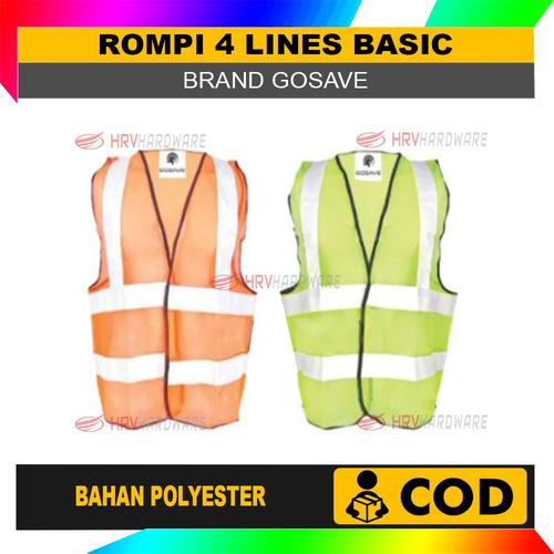 Jual Rompi Safety Polyester Safety Vest Rompi Proyek Polister - Orange ...