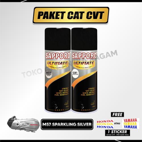 Jual Paket CVT M57 Sparkling Silver GLOSS - FREE Sticker CVT - C81 ...