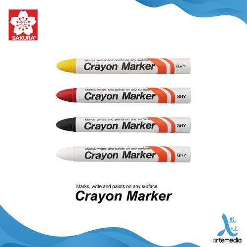 Jual Krayon Sakura Industrial Crayon Marker Stick - BLACK - Kota ...