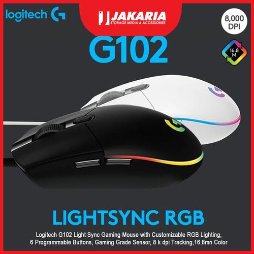 Jual Mouse Gaming Logitech G102 Lightsync Original Mouse Logitech G-102 ...