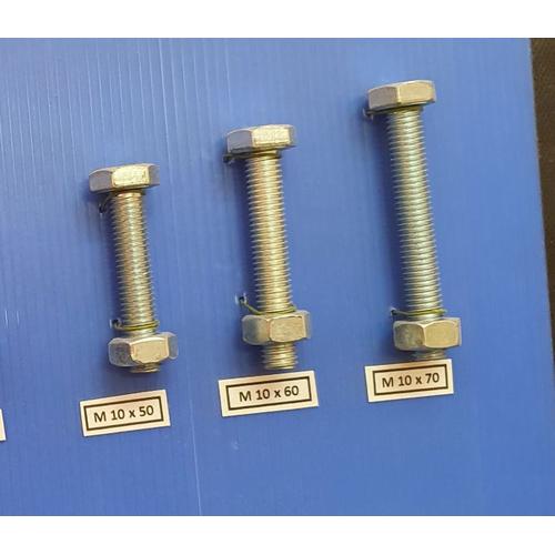 Jual Baut Mur Galvanis M10 x 50 / 60 / 70 Hex Bolt Nut M10x50 M10x60 ...