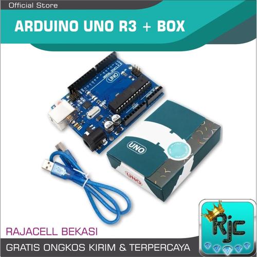 Jual Uno R3 DIP Atmega328 +Box +Kabel Data Compatible for Arduino ...